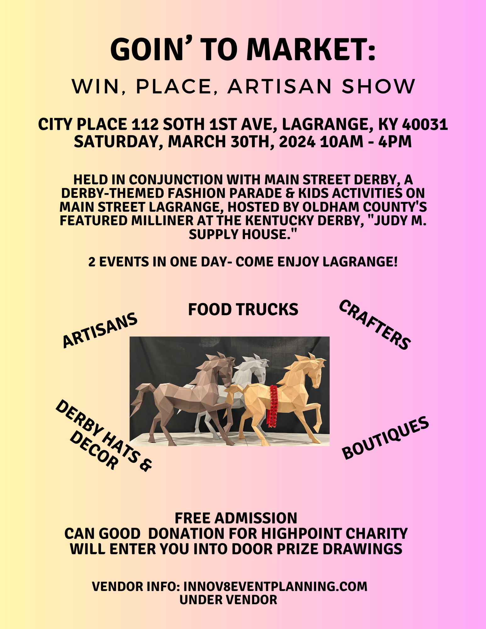 Goin’ to Market: Win, Place, Artisan Show - LaGrange Tourism