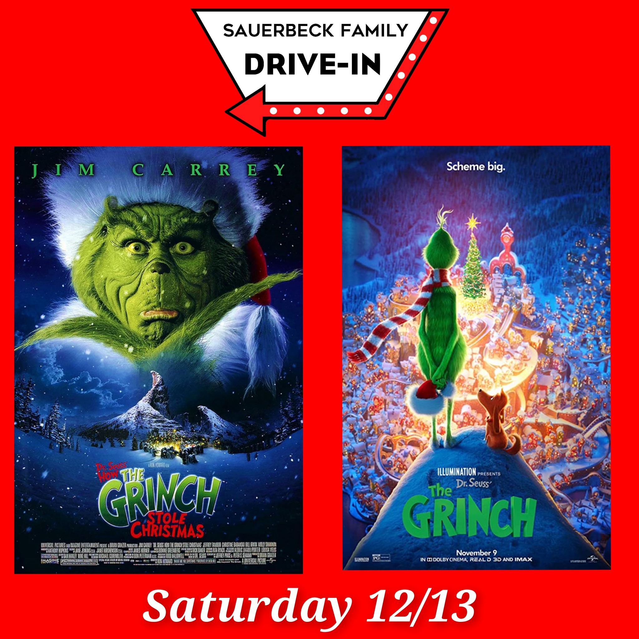 The Grinch Experience at Sauerbeck Drive-In - LaGrange Tourism
